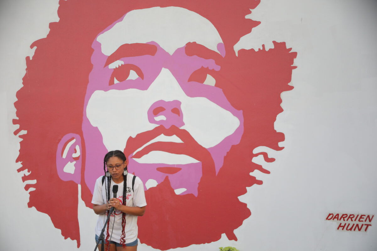 Friends, family memorialize Darrien Hunt on anniversary of killing ...